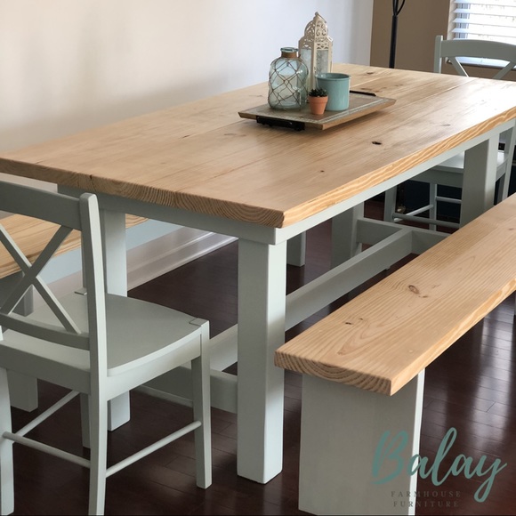 Other | Farm House Dining Table Set | Poshmark